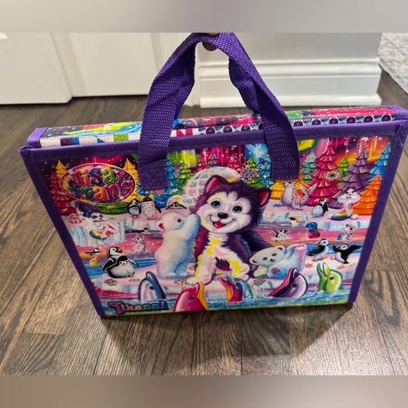 Lisa Frank | Other | Lisa Frank Tikanni Husky Trifold Portfolio Folder ...